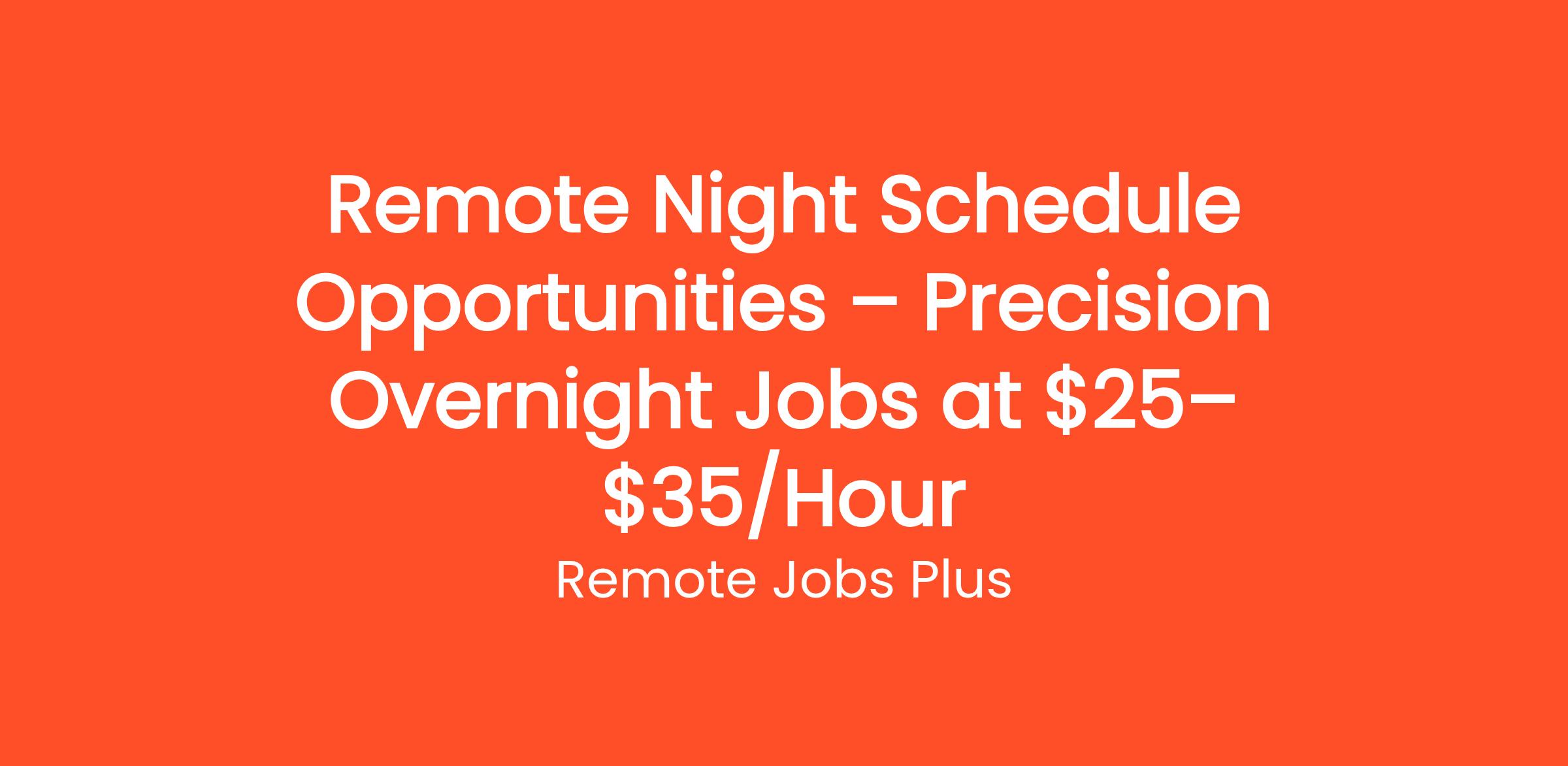 Remote Night | Remote Jobs Plus | Find & Post Remote Jobs Online