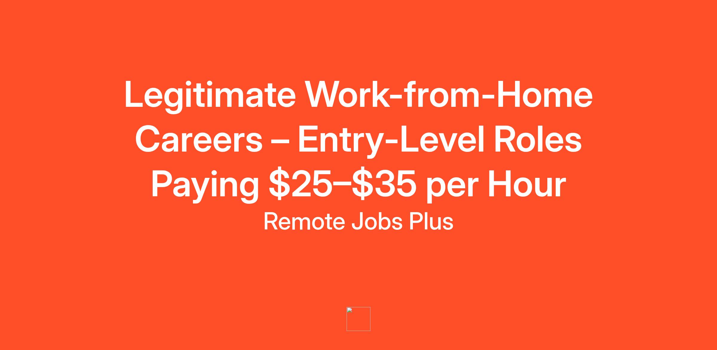 Legitimate | Remote Jobs Plus | Find & Post Remote Jobs Online